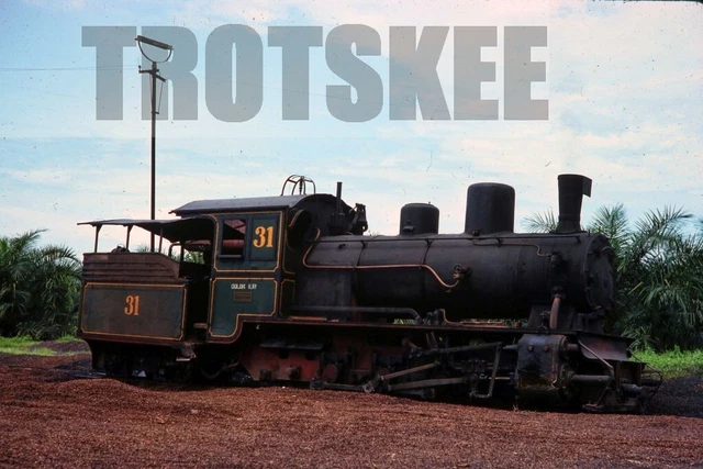 35MM SLIDE PNR Philippine National Railways Steam Loco 31 Dolok 1975 ...