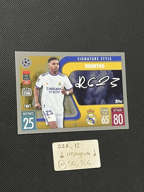 RODRYGO - 21-22 TOPPS MATCH ATTAX - #447 - Signature Style - Real ...