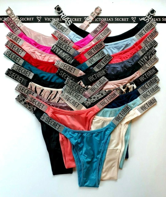 PANTALON BRÉSILIEN VICTORIAS Secret SHINE Bling effronté neuf avec ...