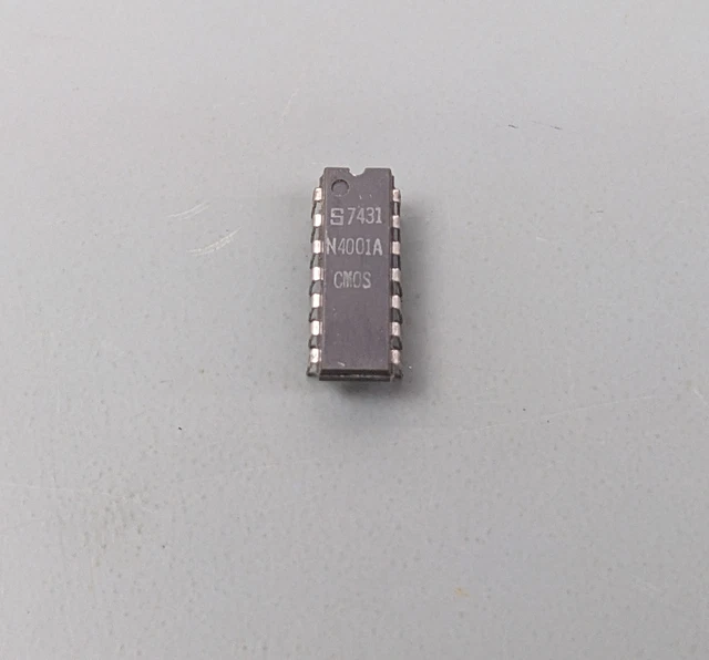 (3) SIGNETICS N4001A Quad 2-Input NOR Gate ICs (CMOS 4001) NOS ~ US ...