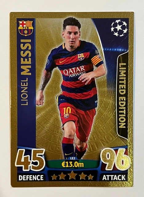 **RARE** **EXCELLENT CONDITION** LIONEL MESSI GOLD Limited Edition ...