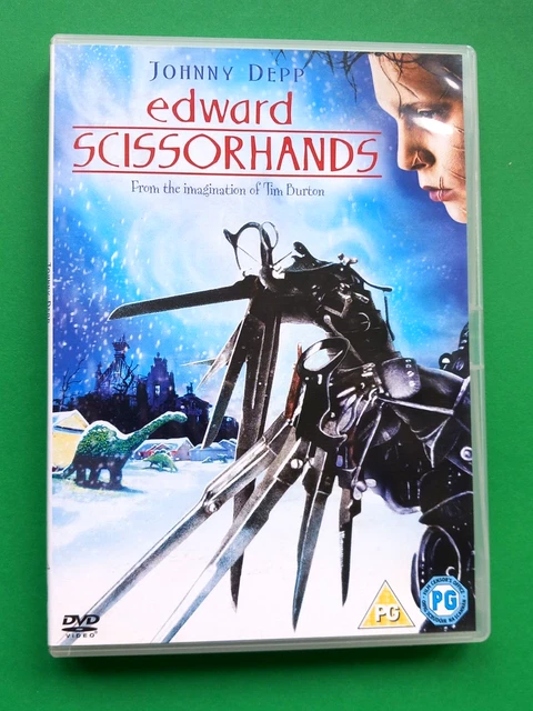 DVD EDWARD SCISSORHANDS Leading Actors Johnny Depp, Winona Ryder Sci-Fi ...