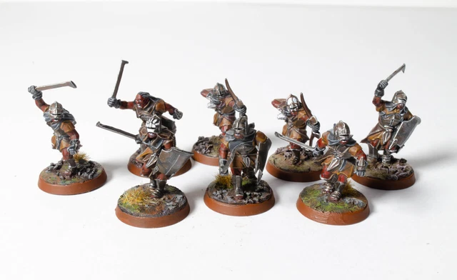 8 URUK-HAI SCOUTS, Lord of the rings warhammer, PRO Painted, LOTR MESBG ...