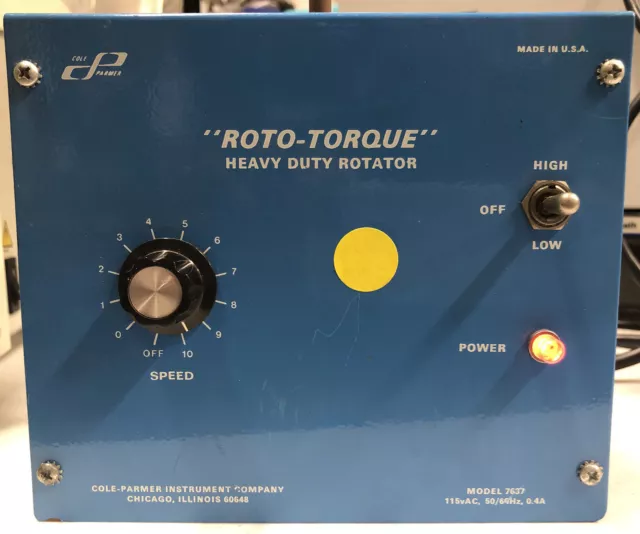 COLE-PARMER ROTO-TORQUE HEAVY Duty Rotator Model 7637 £27.55 - PicClick UK