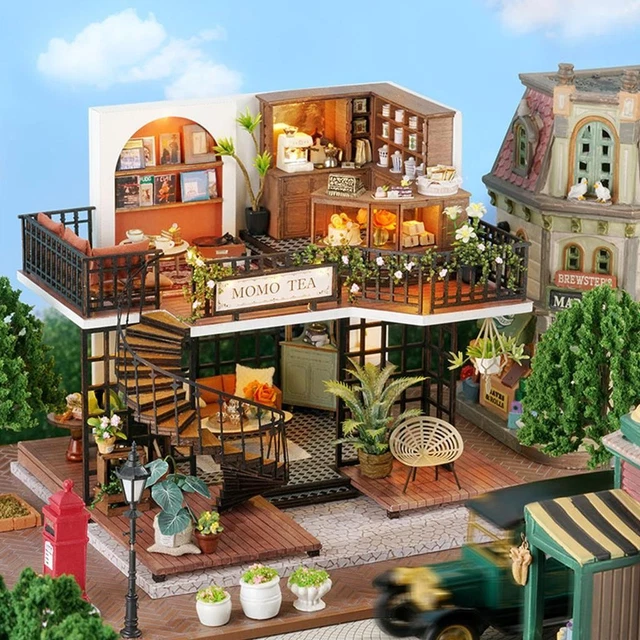 DIY MINIATURE DOLL House with Furnitures Upgrade Art-houses Hands-on ...