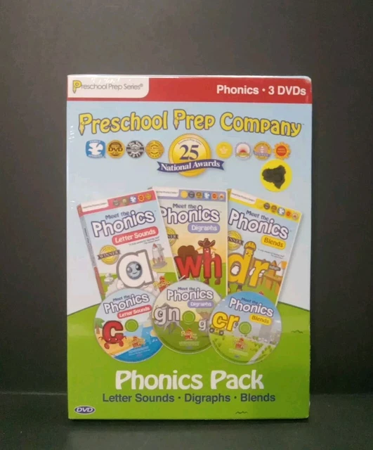 PHONICS PACK: MEET the Phonics: Letter Sounds, Digraphs & Blends 3-DVD ...