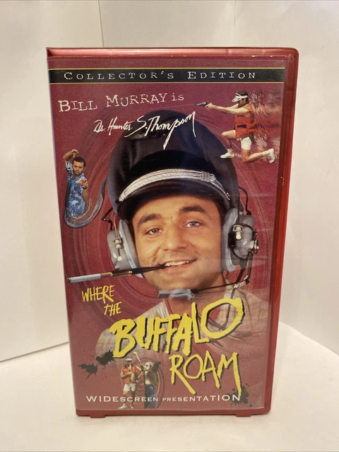 WHERE THE BUFFALO Roam - VHS Collector’s Edition Widescreen Bill Murray ...