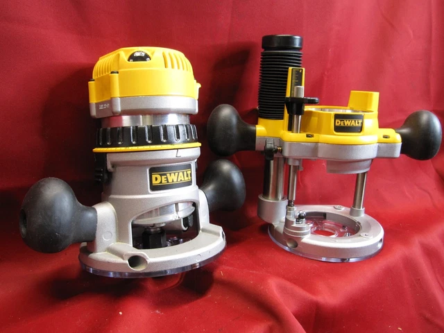 DEWALT DW618 CORDED 2-1/4 HP Router DW6184 Fixed & DW6182 Plunge Bases ...