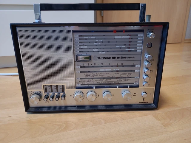 SIEMENS TURNIER RK 16 Electronic Radio EUR 97,00 - PicClick DE