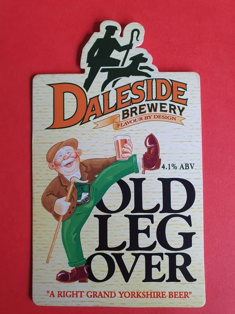 DALESIDE BREWERY OLD LEGOVER real ale beer pump clip badge front ...