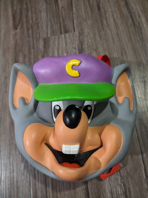 VINTAGE RARE CHUCK E Cheese Head 3d Backpack Retro 90s Bag £151.60 ...