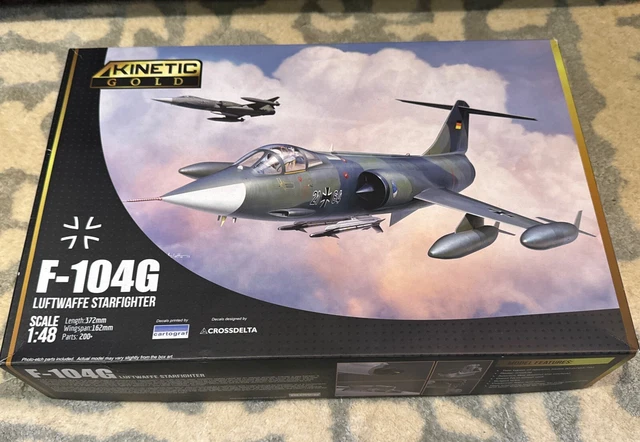 KINETIC K48083 1:48 Lockheed F-104G Luftwaffe Starfighter (Gold) £35.00 ...