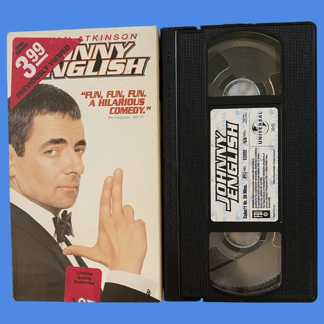 JOHNNY ENGLISH (VHS, 2004) Rowan Atkinson. Former Rental. Free Shipping ...