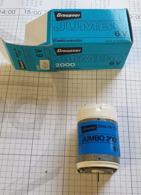 GRAUPNER JUMBO 2000, 6 V, Elektromotor EUR 39,00 - PicClick DE