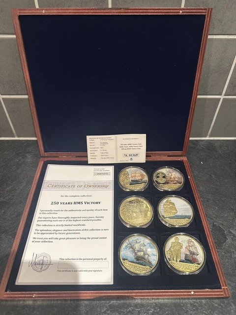 250 YEARS HMS Victory Coin Complete Coin Collection £100.00 - PicClick UK