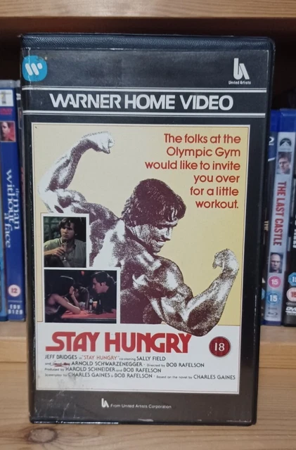 STAY HUNGRY (BIG Box VHS Pre-Cert) **Very Rare** Arnold Schwarzenegger EUR 146,44 - PicClick IT