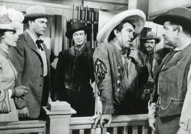 ROBERT TAYLOR AVA Gardner Anthony Quinn "Vaquero" John Farrow Photo Cm ...