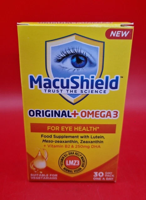 MACUSHIELD ORIGINAL+ OMEGA 3 Capsules - 30 Day Pack £22.00 - PicClick UK