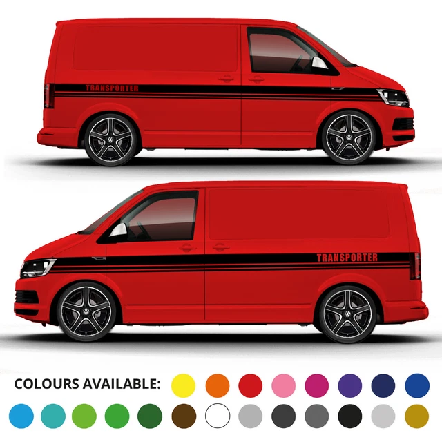 VOLKSWAGEN VW TRANSPORTER T4 T5 T6 Camper Van Side Stripe Graphics ...