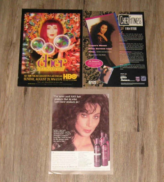 CHER FITNESS ADS Hair original magazine clippings pages PHOTO ...