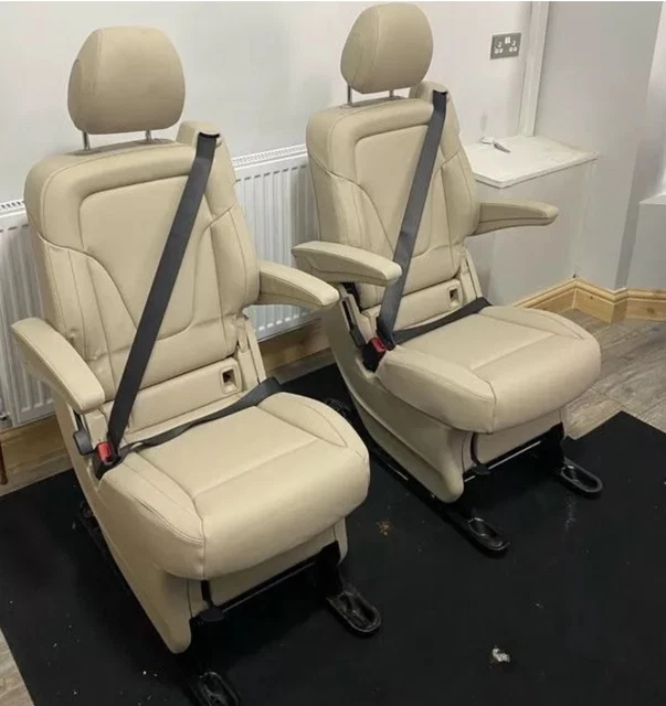MERCEDES VITO/ V Class Nappa Leather Captain Seats X2 No Rails!!! £413. ...