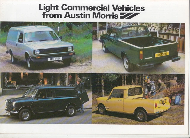 LATE 1970S MORRIS MARINA and MINI VAN & UTE 8p UK Brochure 575 $29.95 ...