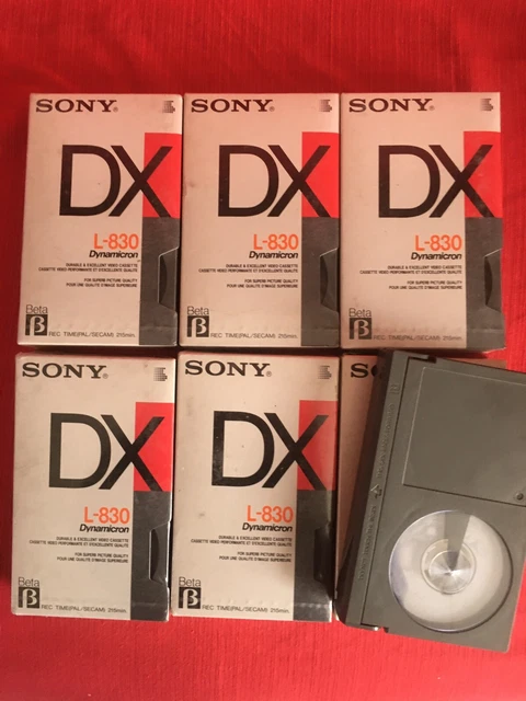 CASSETTES VHS (LOT de 6 )sony dx L-830 EUR 5,00 - PicClick FR