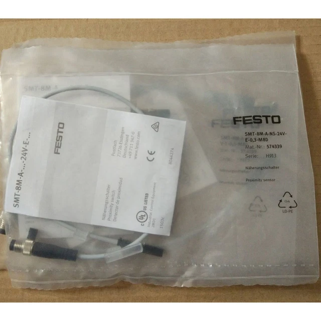 1PIECE NEW FESTO SMT-8M-A-NS-24V-E-0,3-M8D Magnetic switch FAST ...