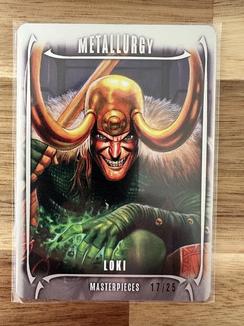 2024 MARVEL MASTERPIECES Nahuel Grego Loki METALLURGY 17/25 £163.50 ...