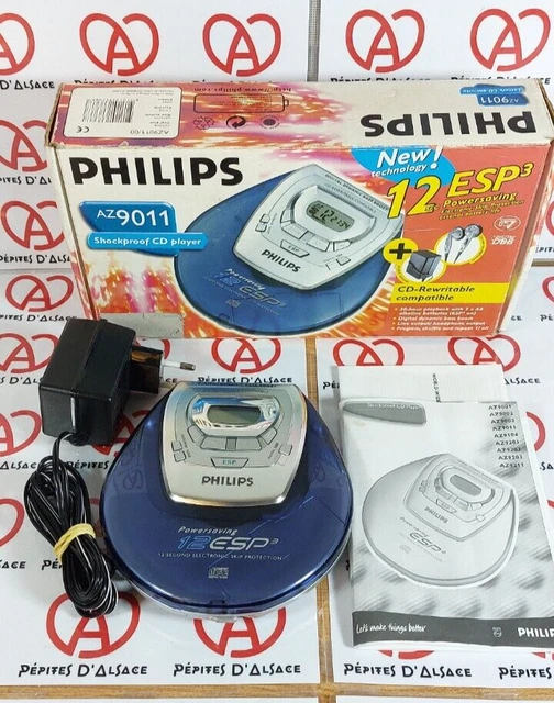 PHILIPS AZ9011 LECTEUR Baladeur CD Portable Walkman Disc Musique Player ...
