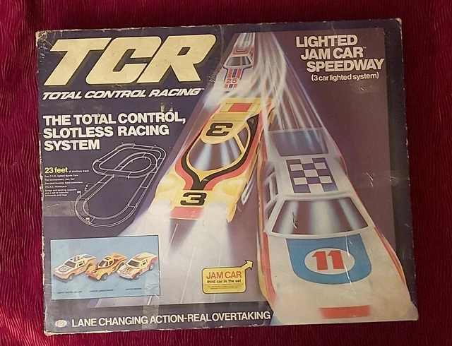 TCR TOTAL CONTROL racing - Lighted Jam Car Speedway Set Vintage £59.99 ...