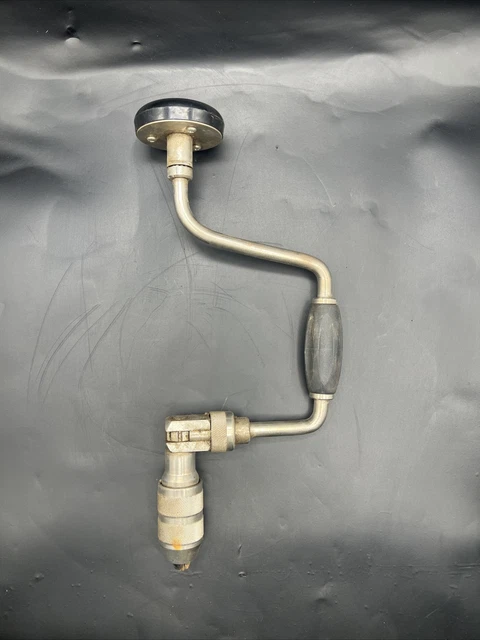 VINTAGE BIT BRACE Auger Ratcheting Hand Drill Made In France $21.06 ...