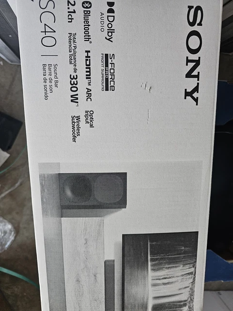 SONY HT-SC40 2.1CH Soundbar with Wireless Subwoofer - Black Tested Good ...