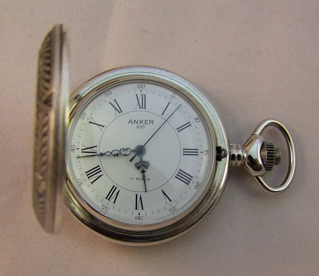 TASCHENUHR ANKER 100 Tag der deutschen Einheit mechanisch Handaufzug ...