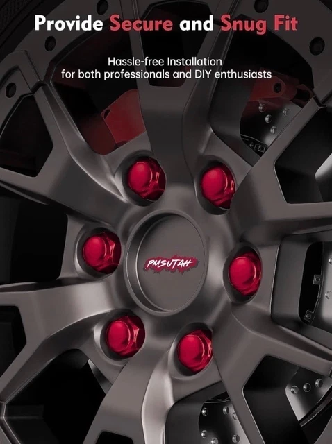 16 LUG NUTS 2025 Polaris RANGER 150 Bulge Wheel Rim Nut Red $40.95 ...