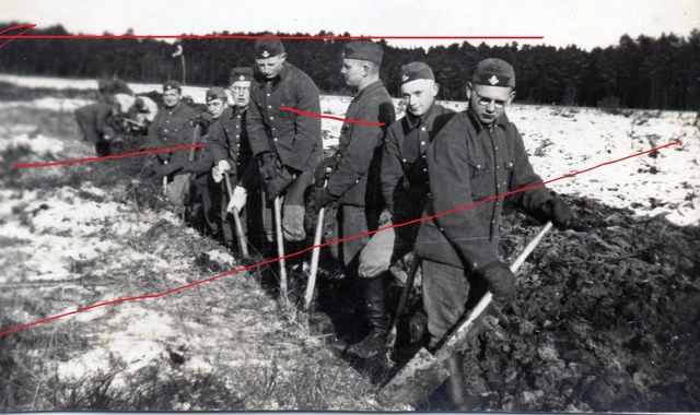 PHOTO ALLEMANDE WW2 soldats allemands RAD Reicharbeitdienst 100% ...