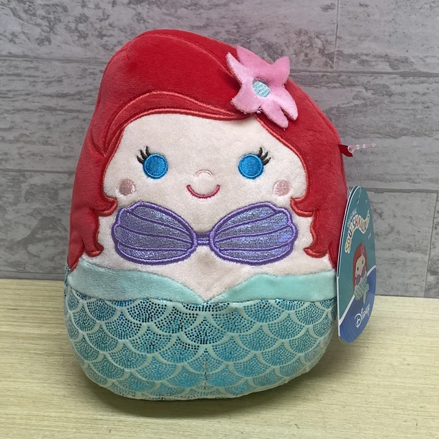 DISNEY SQUISHMALLOW 7.5” ARIEL The Little Mermaid Original Kelly Toy ...