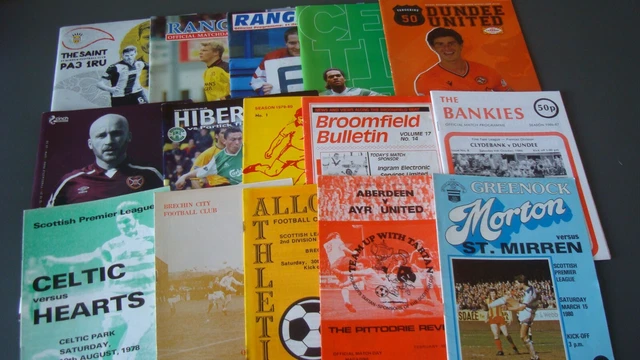 15 X SCOTTISH LEAGUE FOOTBALL PROGRAMMES List 2 £3.99 - PicClick UK