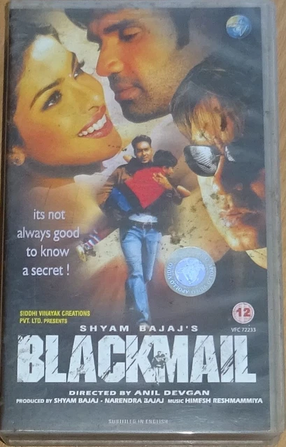 Blackmail Vhs Video Tape Bollywood Hindi Ajay Devgan Suniel Shetty