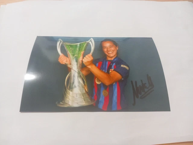 SIGNIERTES FOTO NURIA Rabano Blanco FC Barcelona Frauen NEU (3) EUR 5 ...