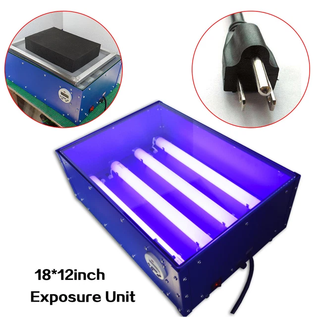 SCREEN PRINTING MACHINE Exposure Unit Silk Screen Printing LED Light ...