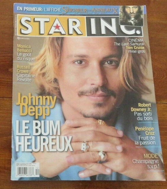 STAR INC 2003 Johnny Depp MONICA BELLUCCI Russell Crowe GERALD BUTLER ...