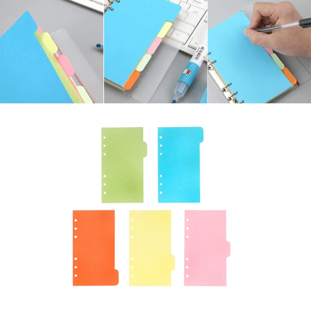 COLORFUL PAGE DIVIDERS Classification Index Tabs Markers Labels £4.19 ...