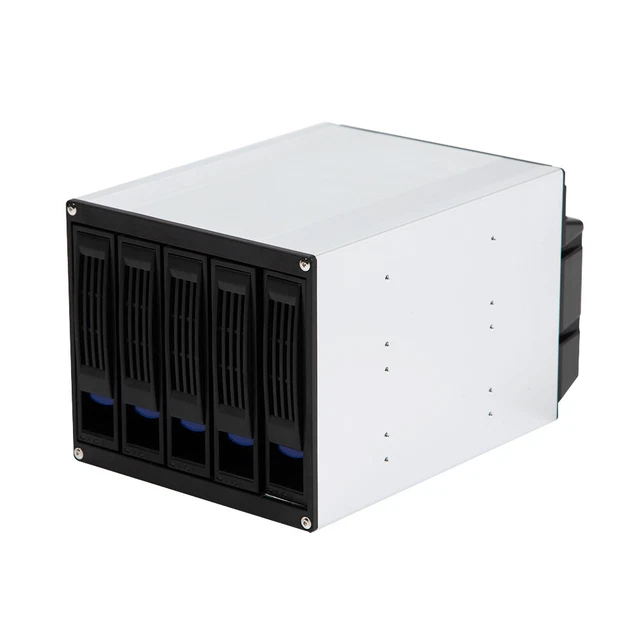 HARD DRIVE ENCLOSURE Internal 5-Bay Hot Swap Bay Mobile Rack for 5 x ...
