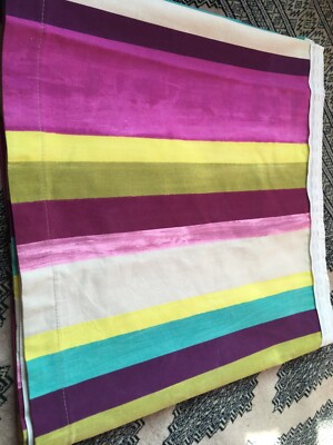 VW T2 BAY Window Camper Van Curtain Set Hippy Funky Stripey Pattern ...