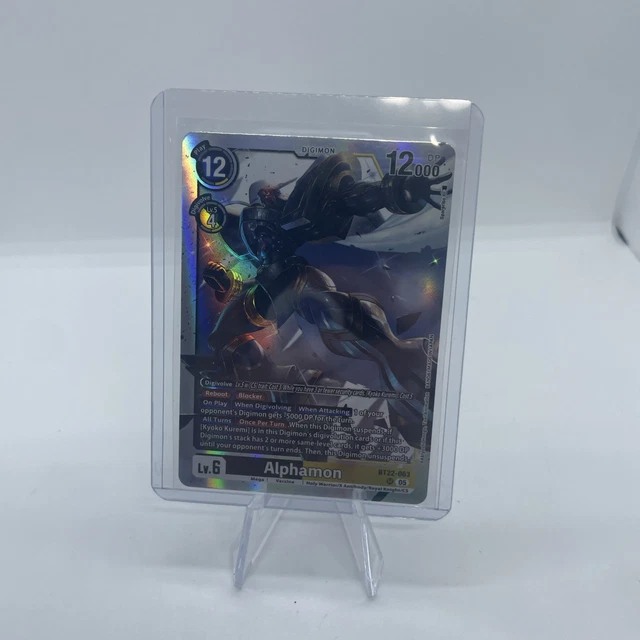 DIGIMON CARD GAME Alphamon BT22-063 SR Cyber Eden £0.76 - PicClick UK