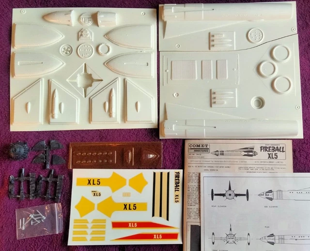 COMET MINIATURES 1:100 FIREBALL XL5 Model Kit #CM.03 Gerry Anderson ...