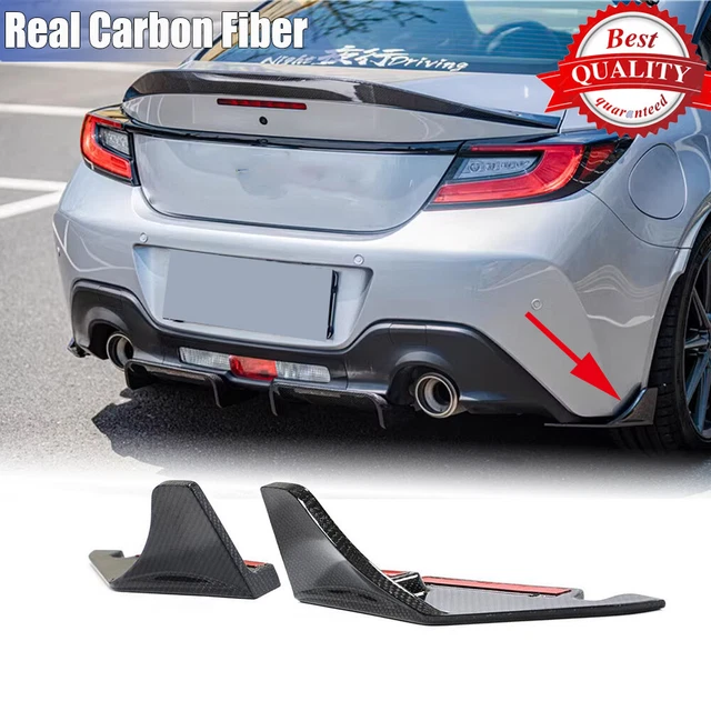 FOR TOYOTA GR86 Subaru BRZ 2022UP Real Carbon Rear Bumper Splitter ...