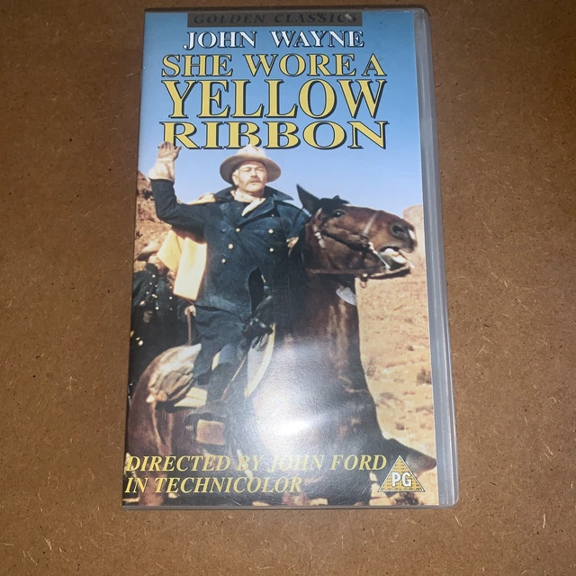 SHE WORE A Yellow Ribbon On VHS Video Cassette Tape £2.00 - PicClick UK