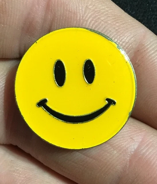 ORIGINAL VINTAGE ACID HOUSE SMILEY FACE ENAMEL RAVE DANCE MUSIC PIN BADGE 25 mm £2.00 - PicClick UK